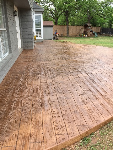Wood Stamped Concrete Brings the Elegance Without the Maintenance ...